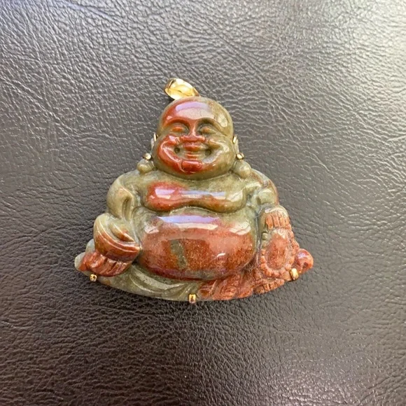 Red And Gold Happy Buddha